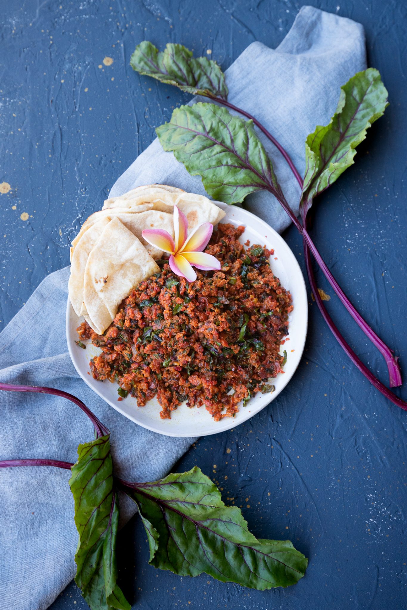 Beet Greens Curry (Beetroot Ni Bhaji Nu Shaak) Recipe - Indiaphile