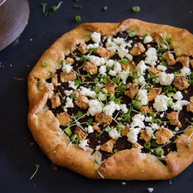 Paneer and Caramelized Onion Rustic Pie - Indiaphile