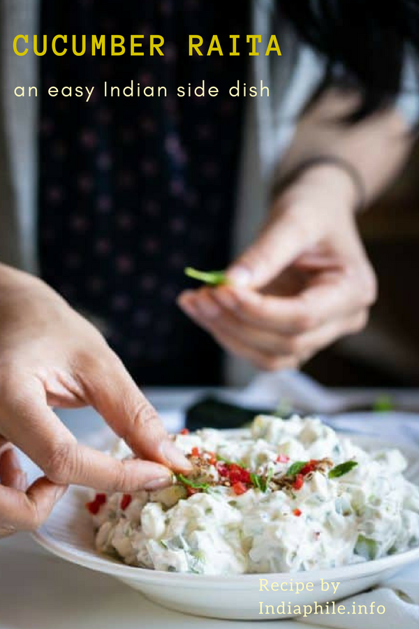 Cucumber Raita - a super easy and quick Indian side dish with a punch ...