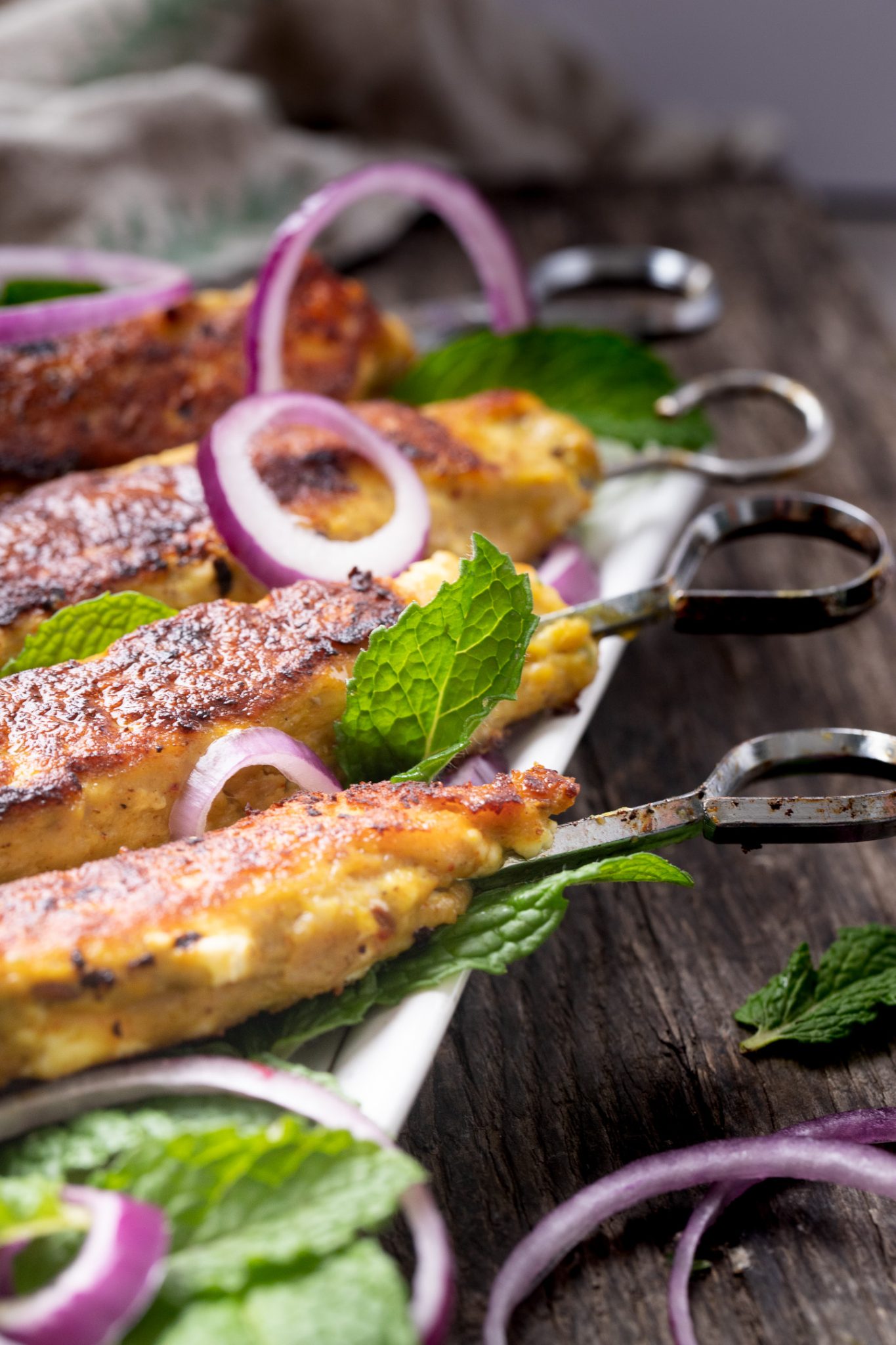 Chicken Reshmi Kabab (Reshmi Seekh Kabab) - Indiaphile