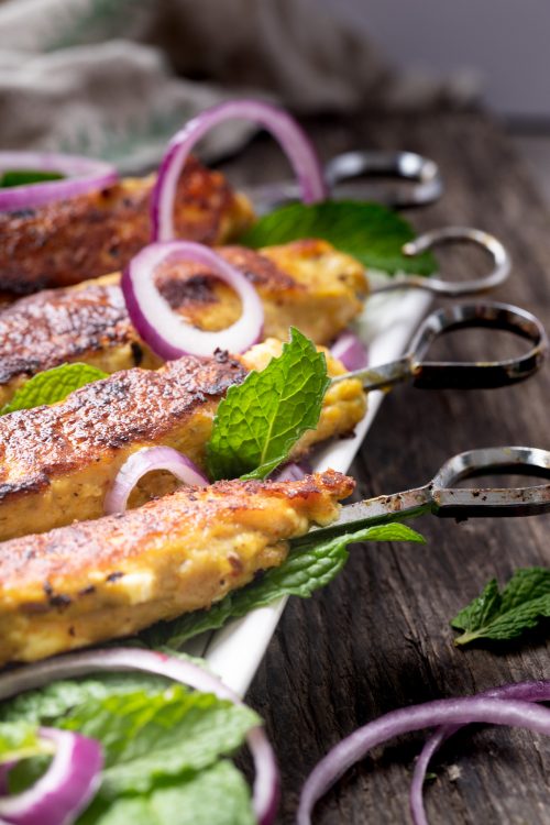 Chicken Reshmi Kabab (Reshmi Seekh Kabab) - Indiaphile