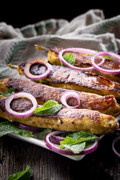 Chicken Reshmi Kabab (Reshmi Seekh Kabab) - Indiaphile