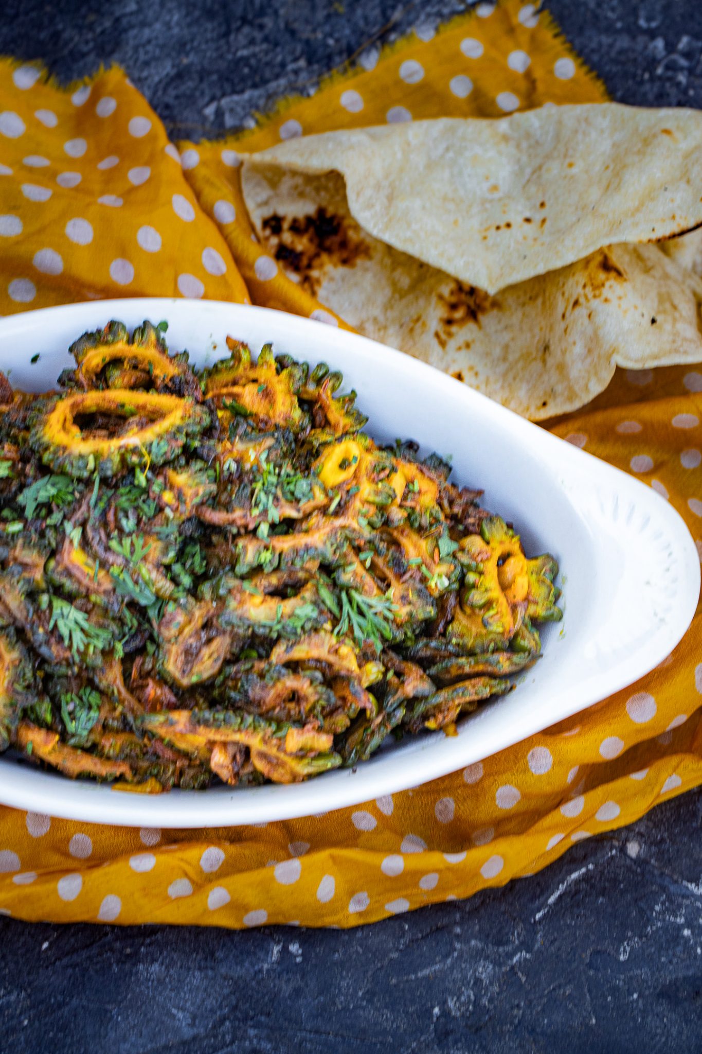 Karela nu shaak (Bitter Gourd Curry) - Indiaphile