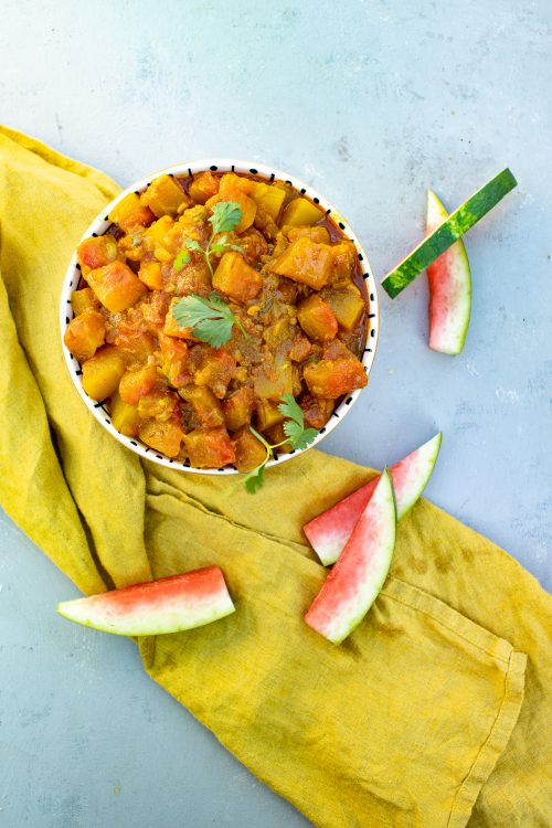 Watermelon Rind Curry (Kalingar nu Shaak) - Indiaphile