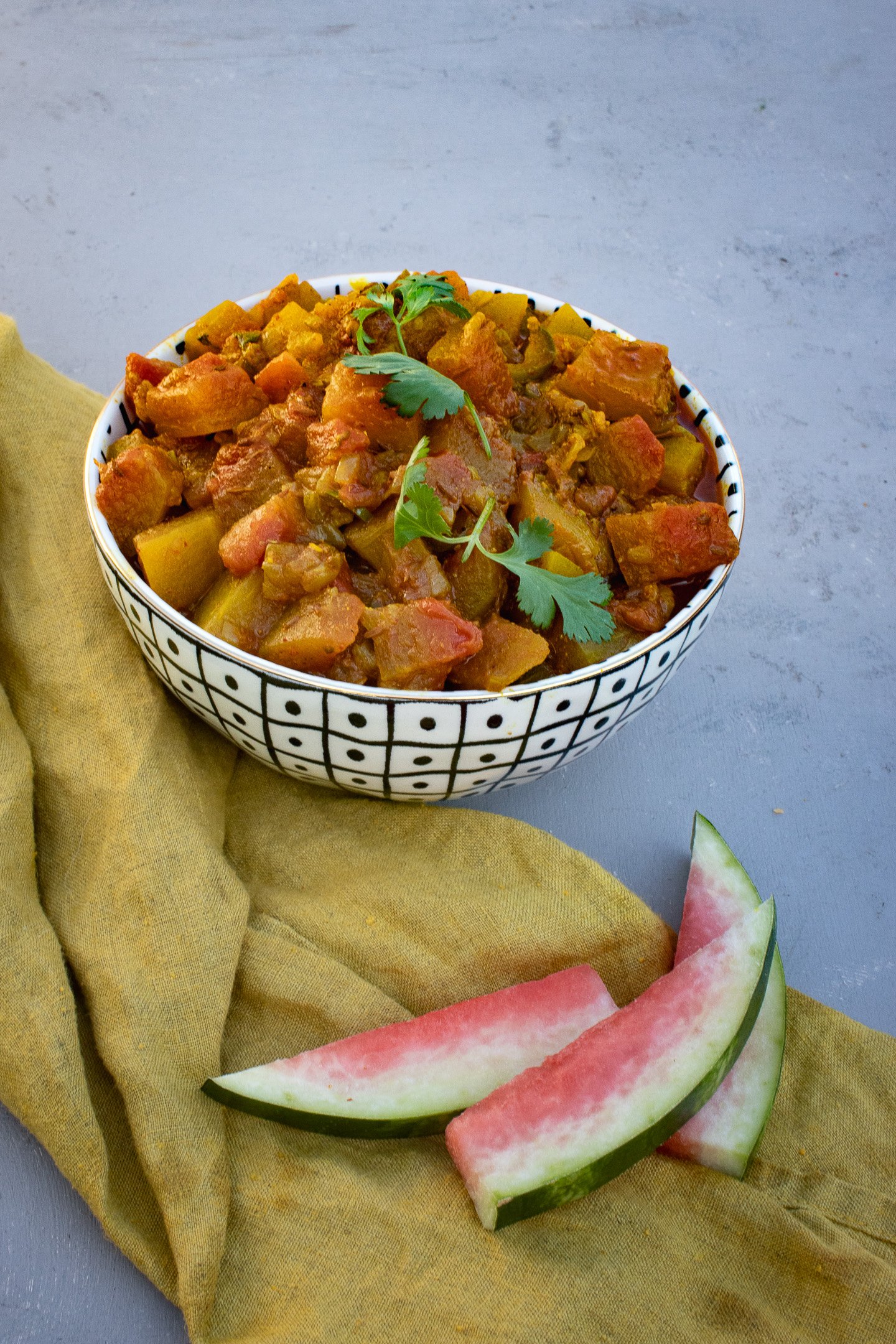 Watermelon Rind Curry (Kalingar nu Shaak) - Indiaphile