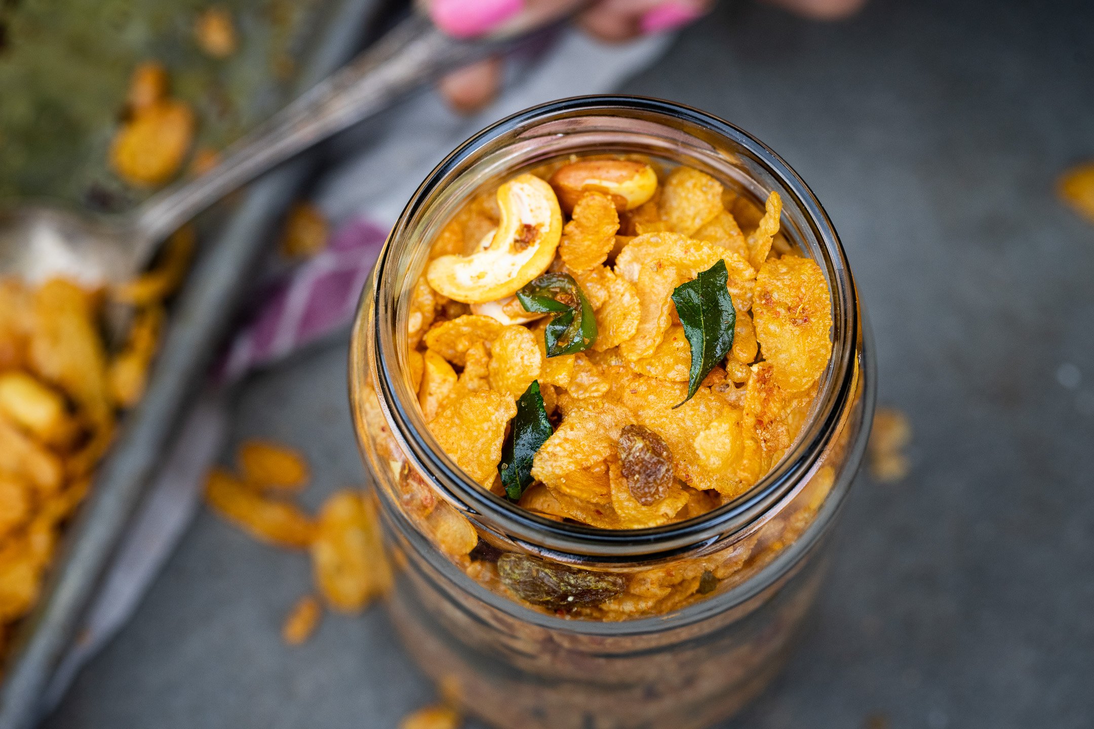 Cereal Chevdo | Chevro | Spicy Snack Mix - Indiaphile