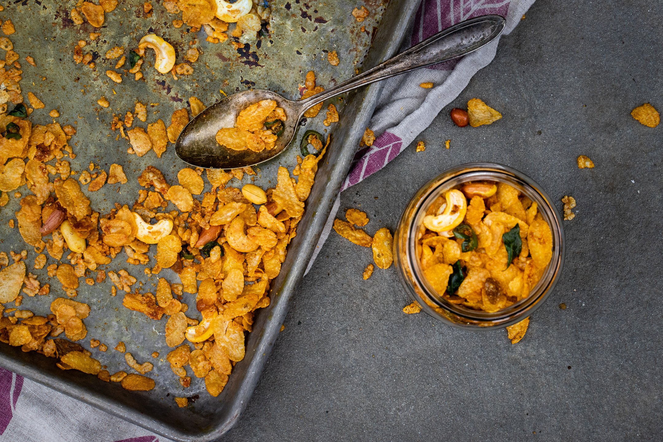 Cereal Chevdo | Chevro | Spicy Snack Mix - Indiaphile