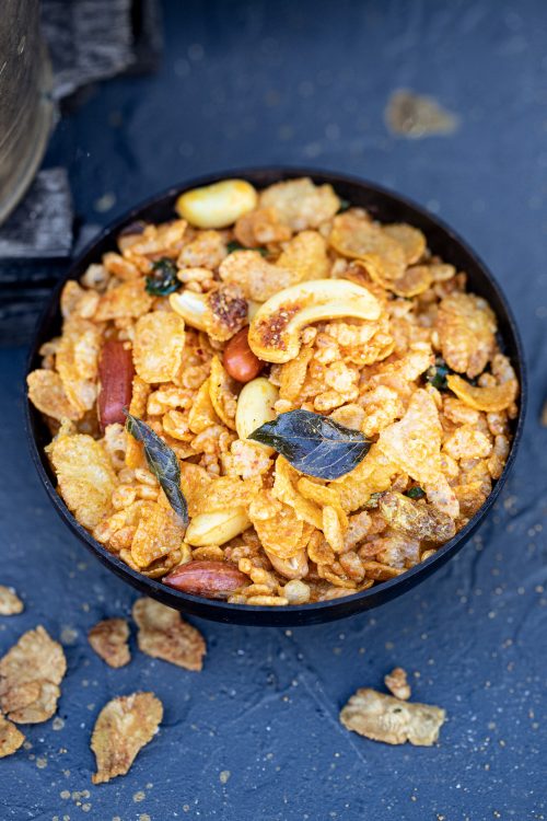 Cereal Chevdo | Chevro | Spicy Snack Mix - Indiaphile