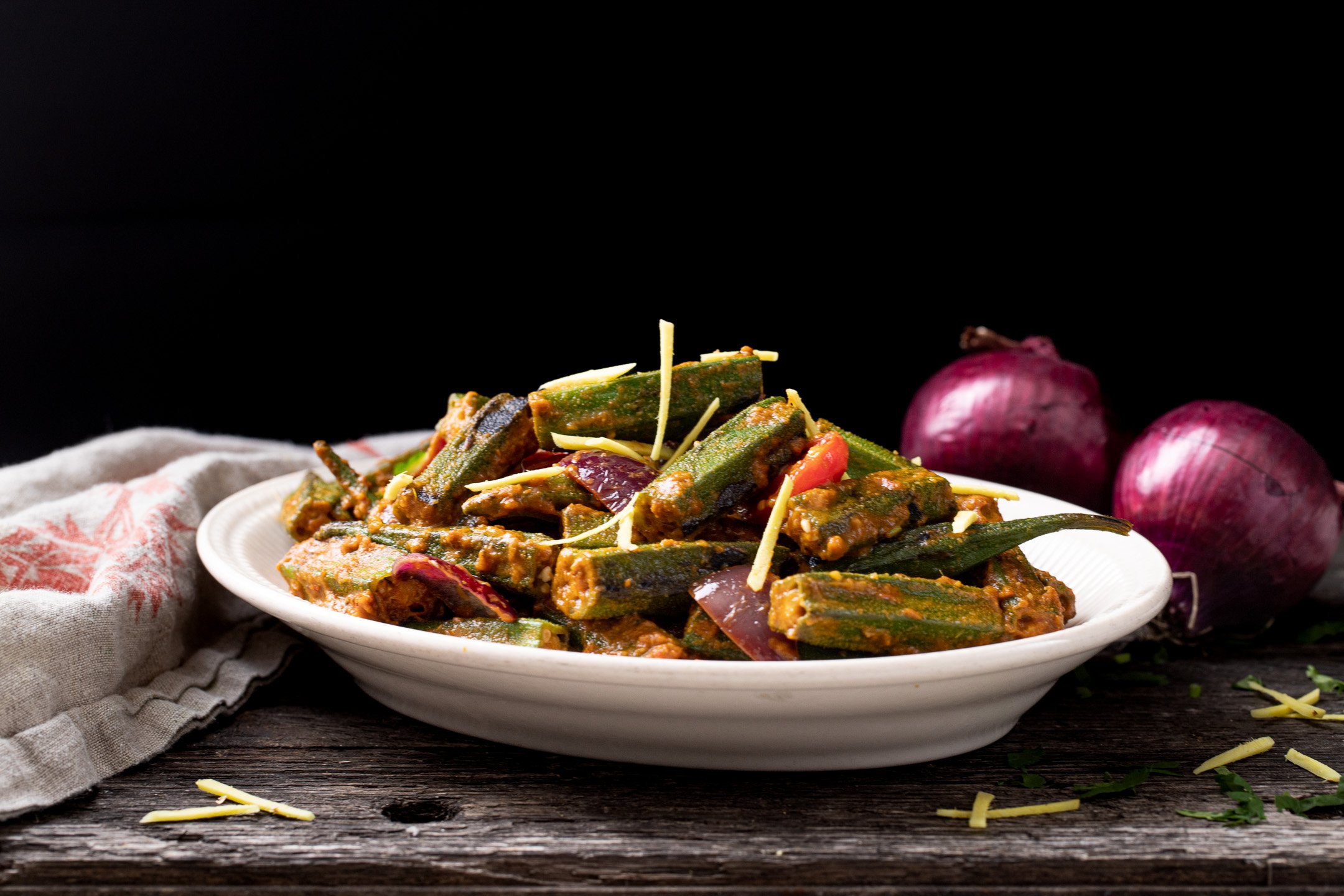 Bhindi do Pyaza - Indiaphile