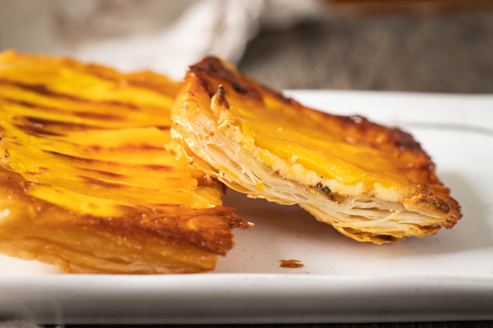 Upside-down Puff Pastry Squares with Mango - Indiaphile