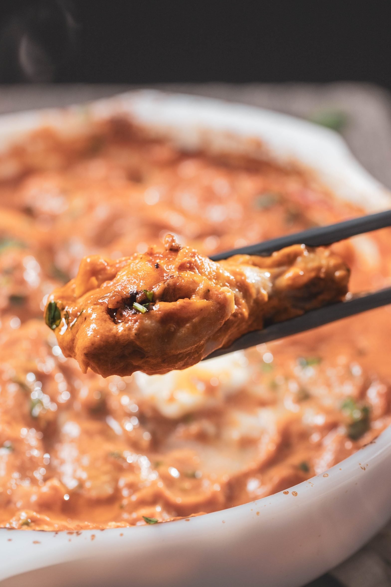 Smothered Butter Chicken Wings - Indiaphile